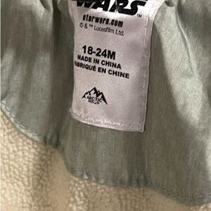 Star Wars | Jackets & Coats | Baby Yoda Star Wars Cream Green Snowsuit ...
